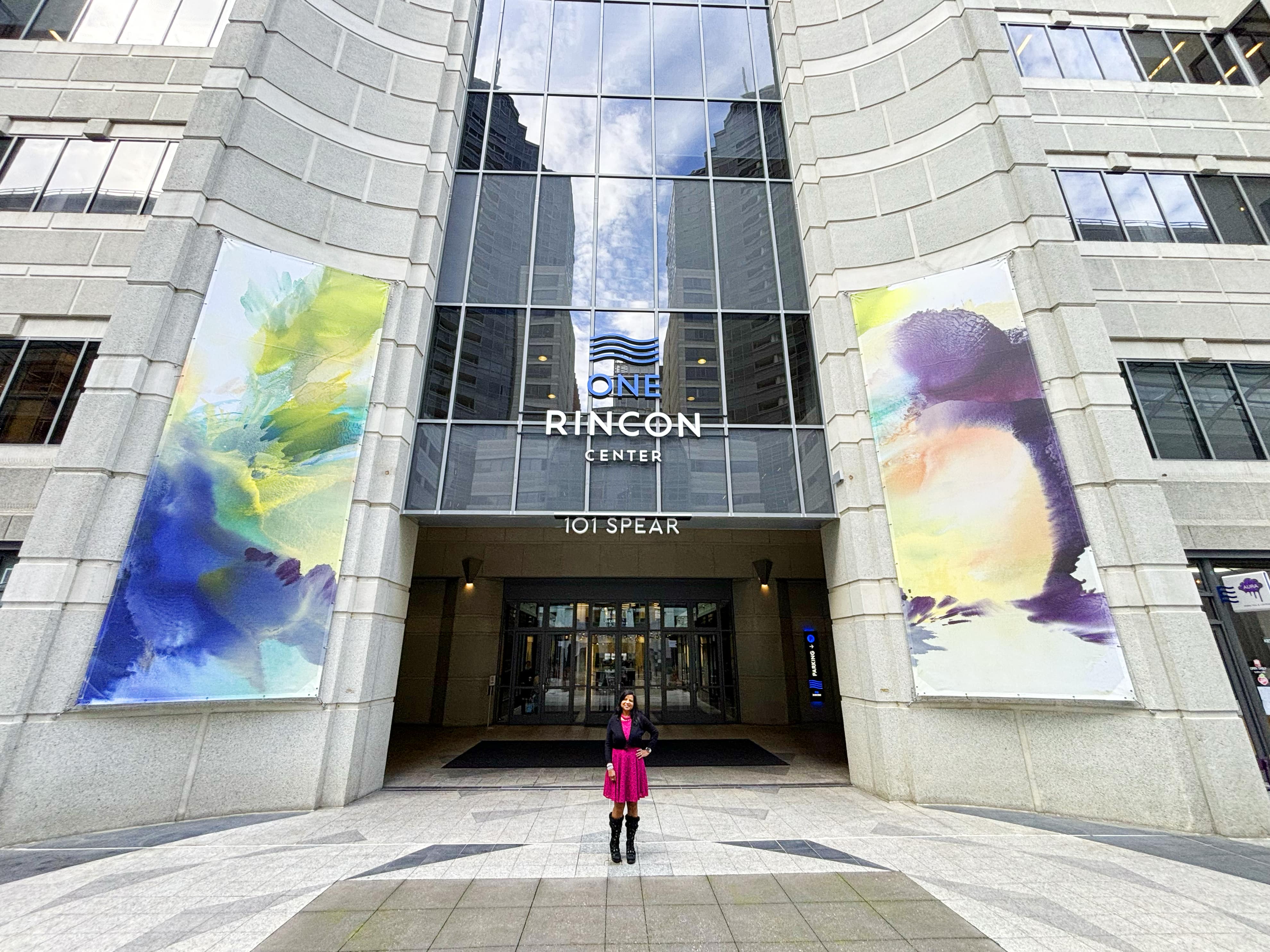 Rincon Center Banners Usha Shukla Interview | Voss Gallery