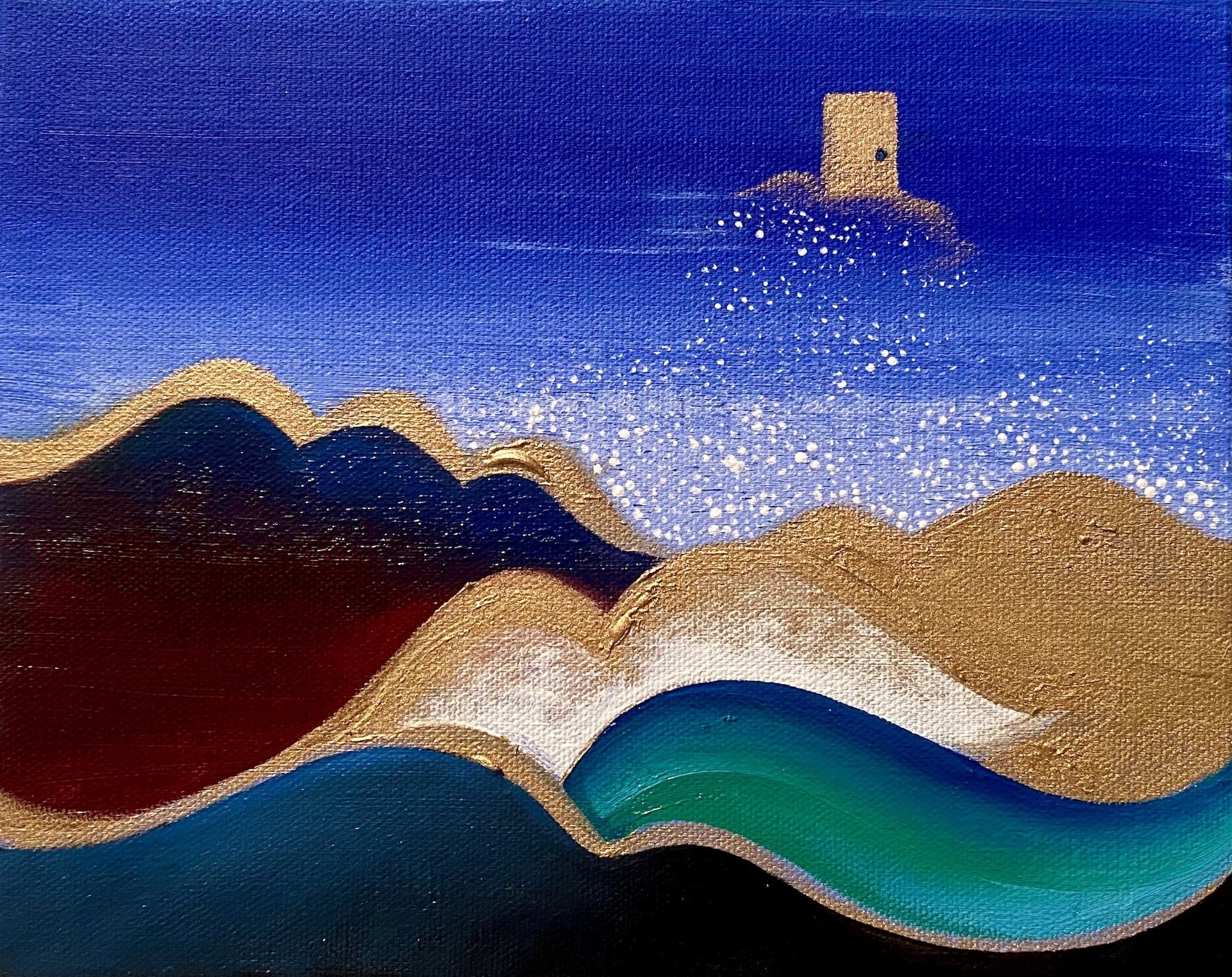 Angela Han | Sky Portal Contemporary Painting | Voss Gallery