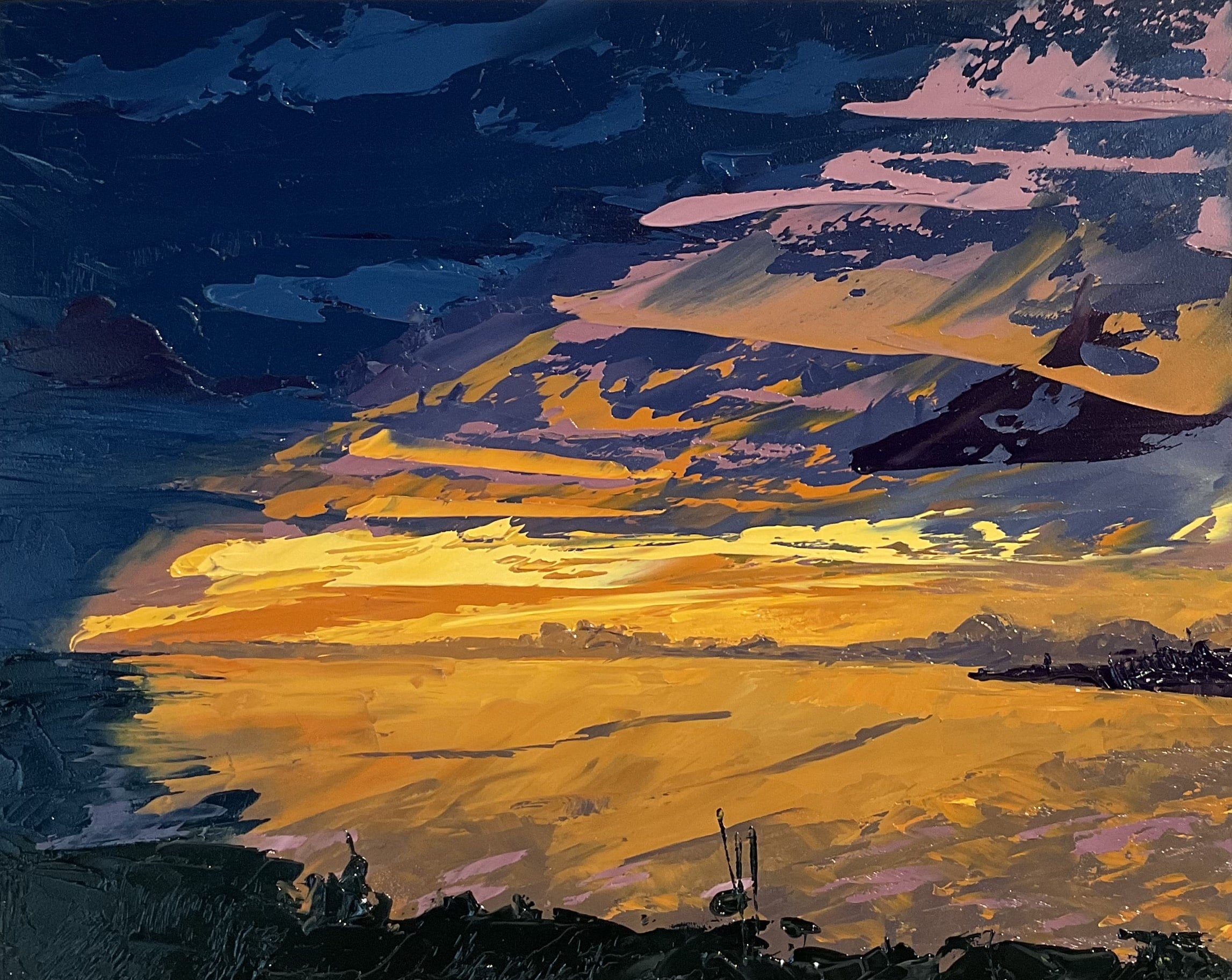 Cat Gutierrez | Contemporary Sunset Painting | Voss Gallery