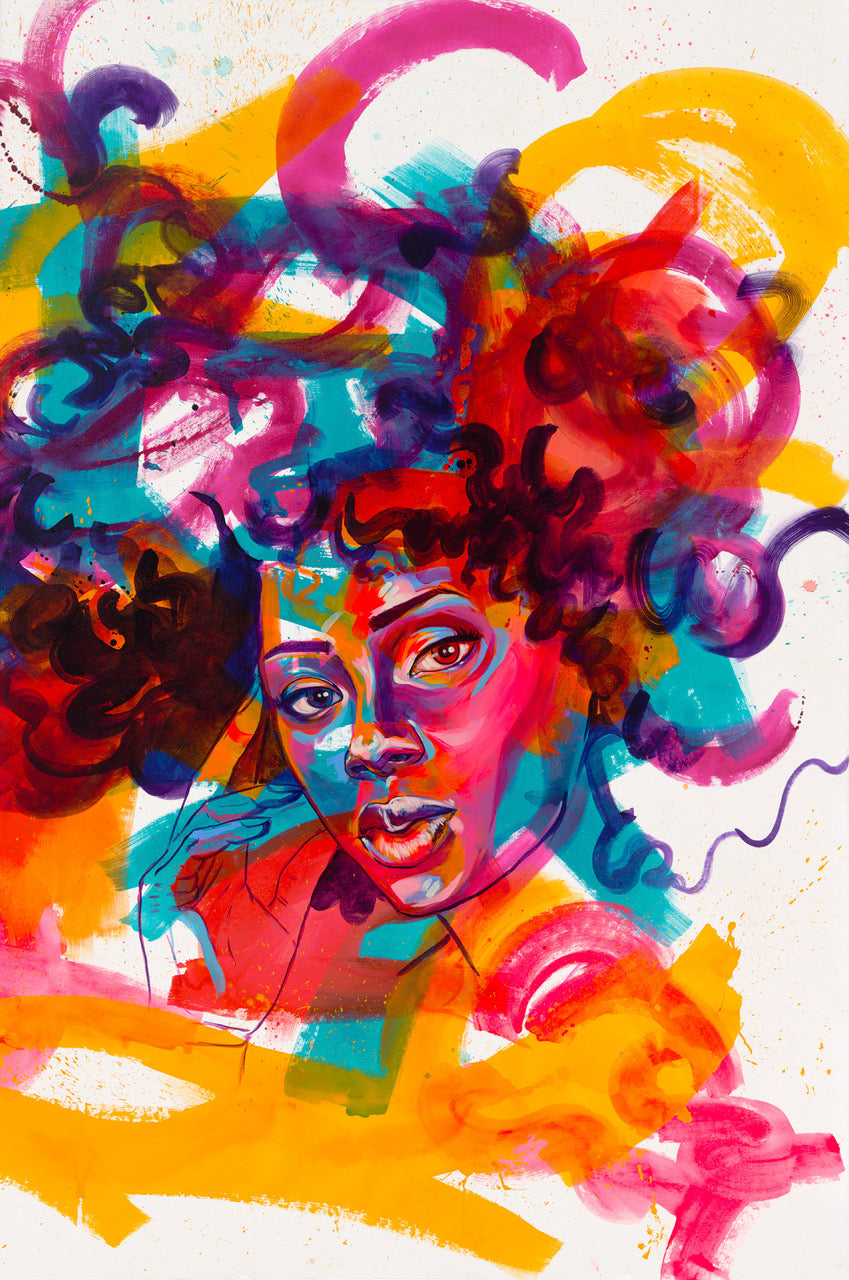 The Tracy Piper | Colorful Woman Portrait | Voss Gallery