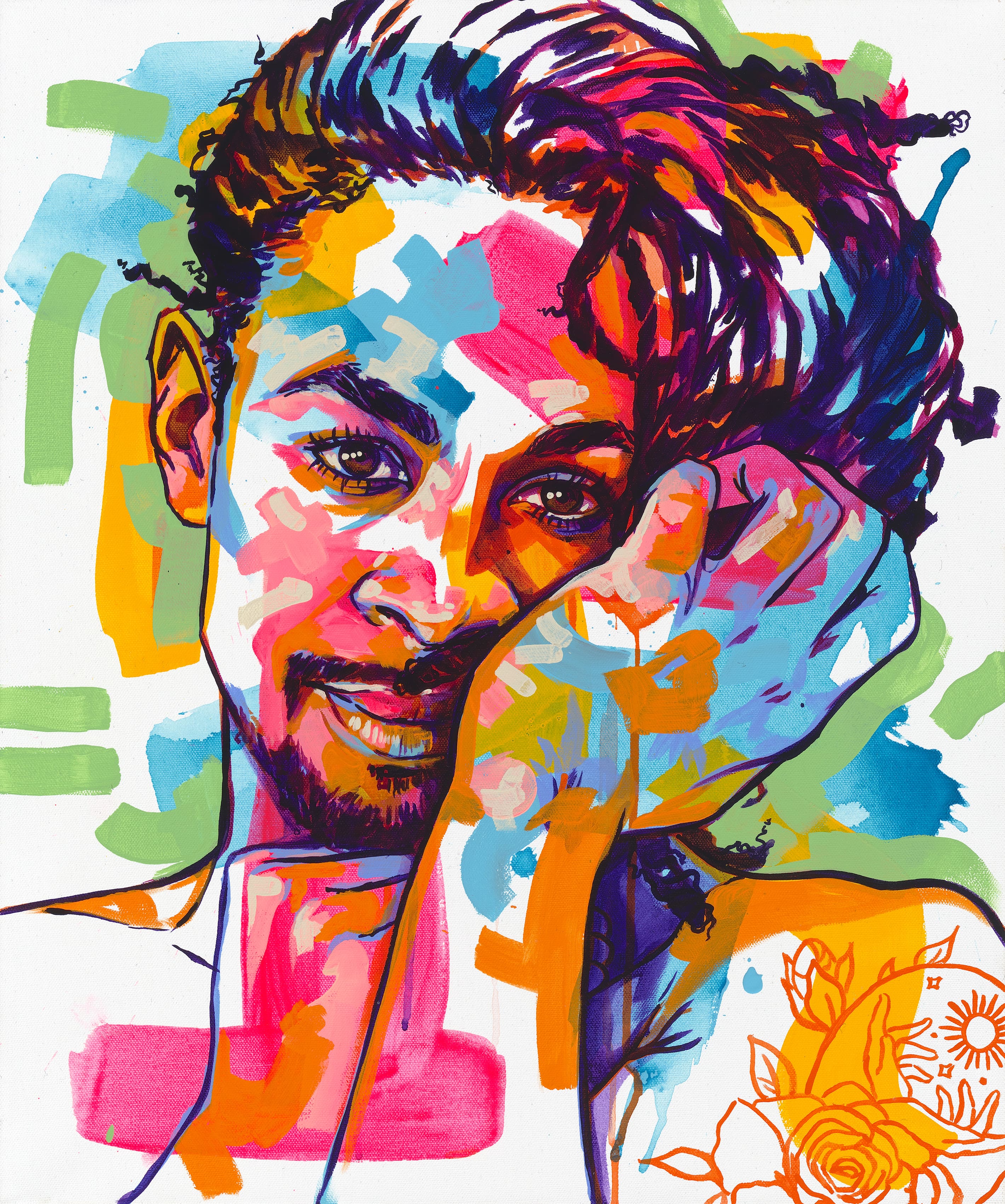 The Tracy Piper | Portrait of Curly Haired Man | Voss Gallery